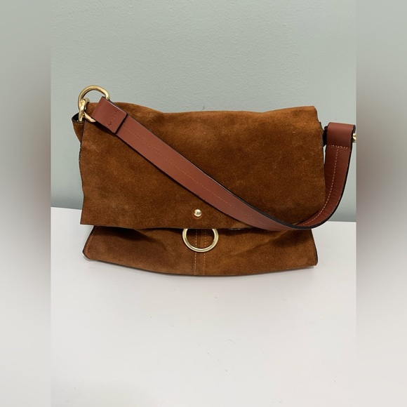 Minelli | Bags | Vintage Minelli Italy Brown Leather Suede Bag Purse ...